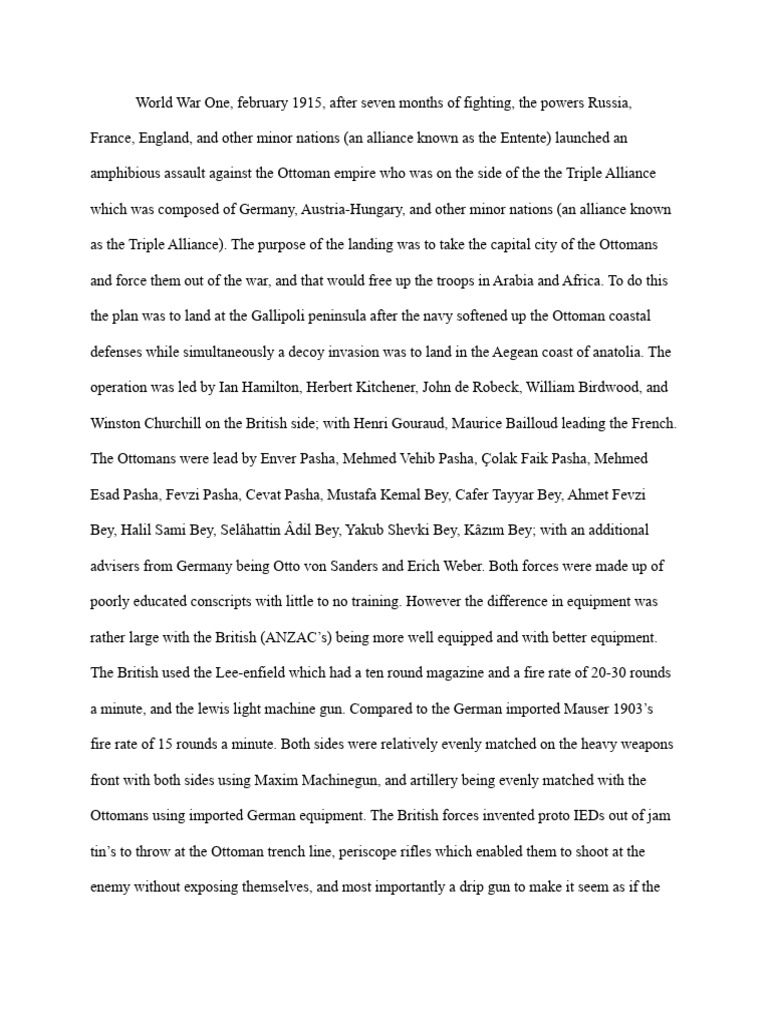 Battle Analysis 2 (WW1) | PDF | Gallipoli Campaign | Conflicts