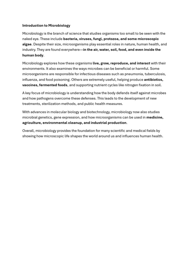 Essentials of Microbiology Explained | PDF