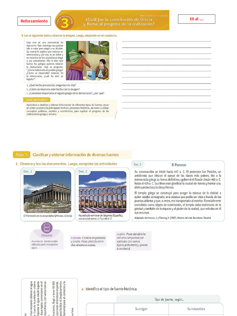 Ficha 3-Grecia y Roma-CIH (1) | PDF