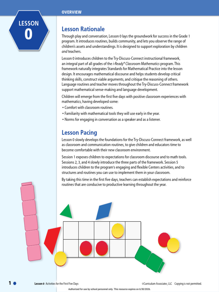 Iready Unit 0 | PDF | Teachers | Classroom
