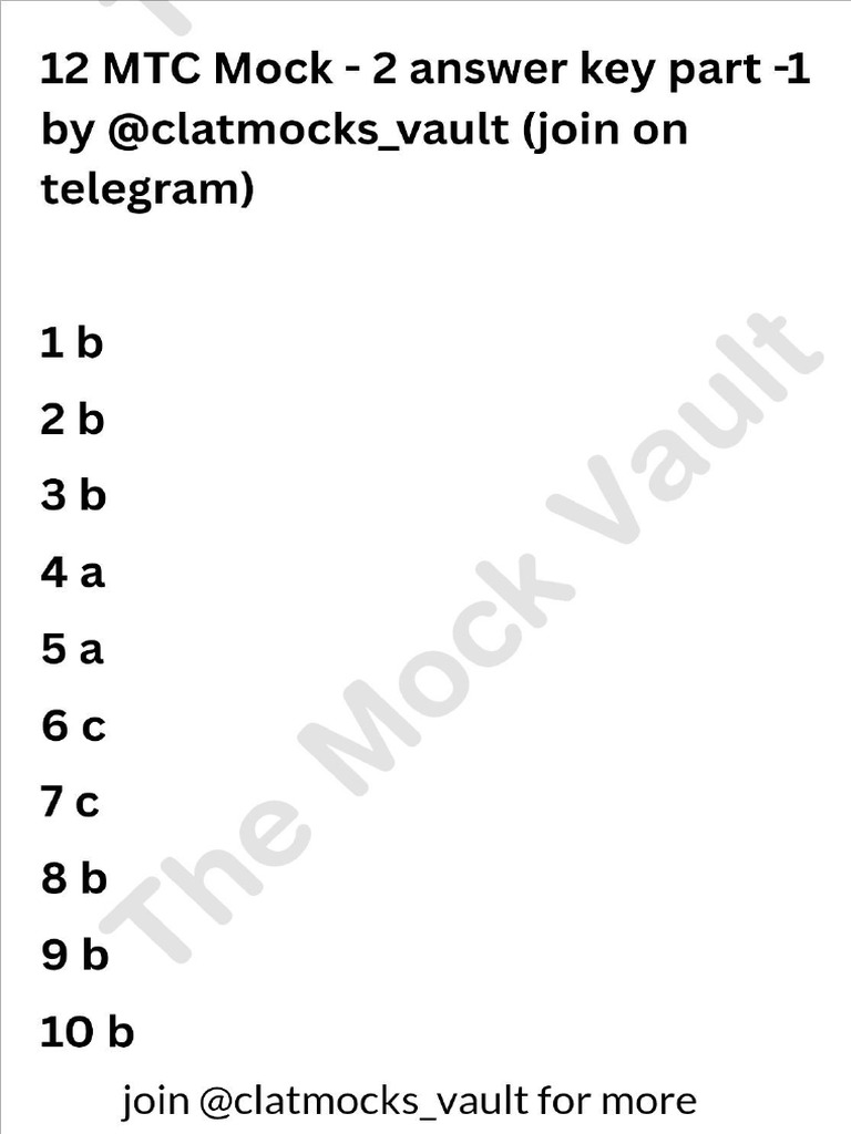 12 MTC M-2 (Ak) Part - 1 | PDF
