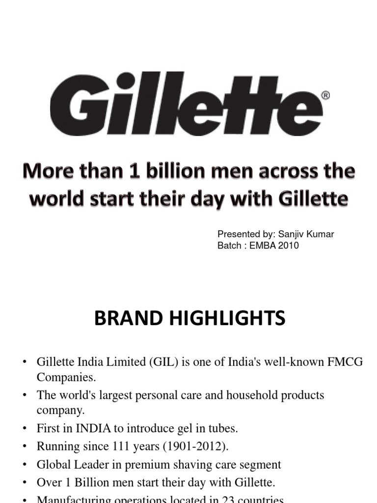 Gillette Brand Portfolio Analysis | Shaving | Razor