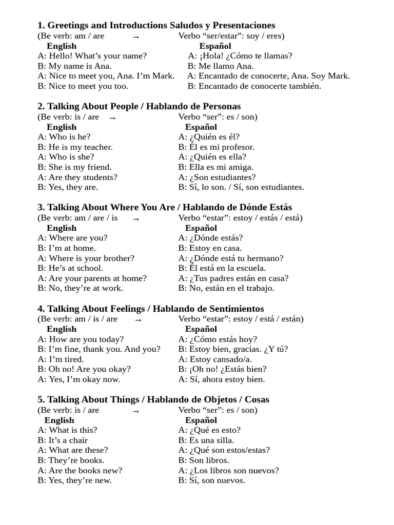 Saludos y Presentaciones | PDF