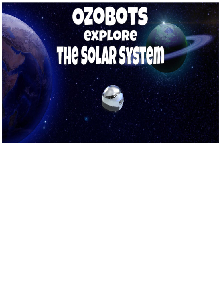 Os Ozobots exploram o Sistema Solar | PDF