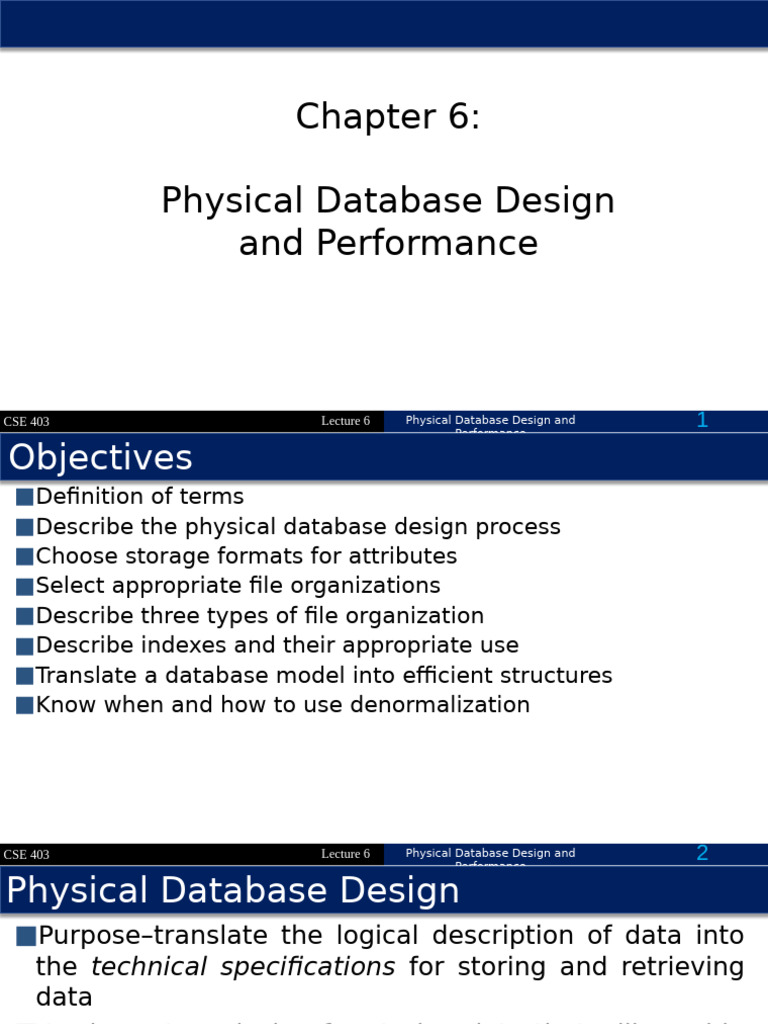 DBMS-Lec 6 | PDF | Databases | Database Design