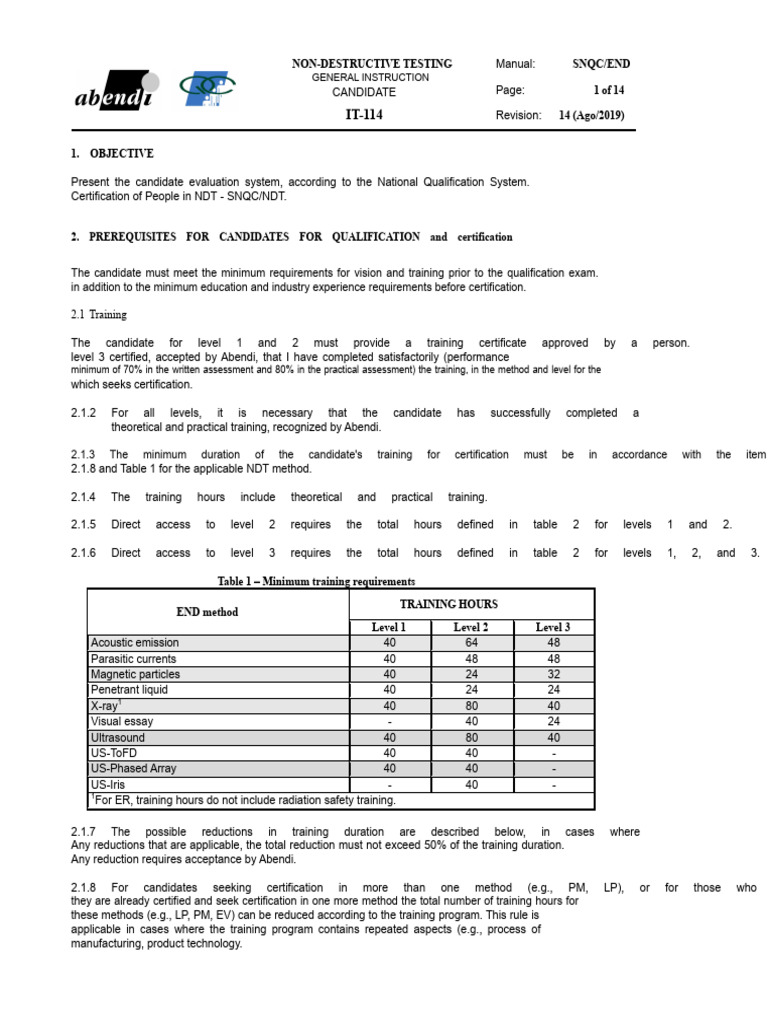 NDT Candidate Qualification Guide | PDF