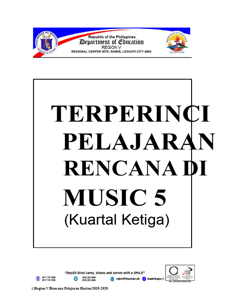Rencana Pelajaran Musik Kelas 5 | PDF