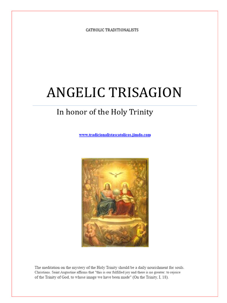 Trisagion + Angelic | PDF | Glory (Religion) | Trinity