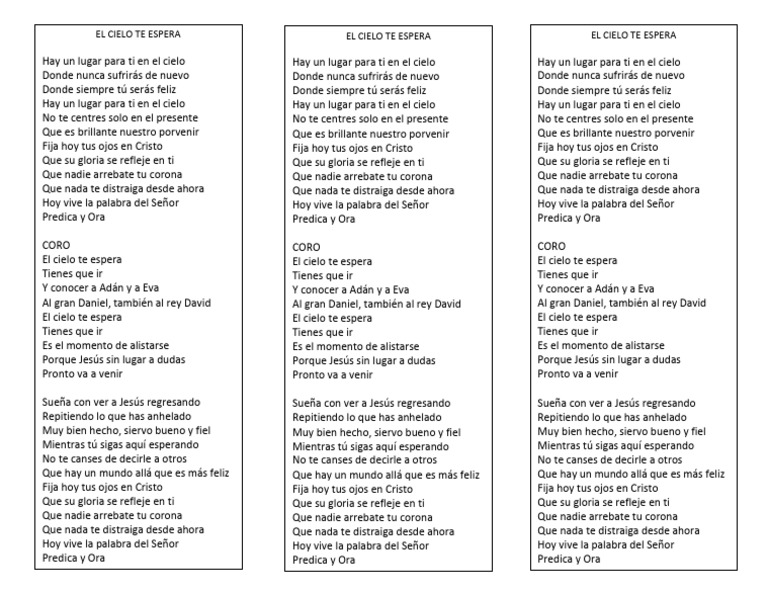 El Cielo Te Espera | PDF | Cristo (título) | Contenido bíblico