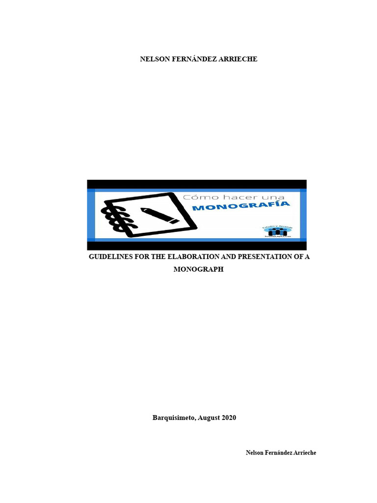 Monograph Writing Guidelines | PDF | Bibliography | Information