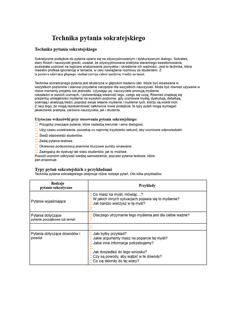 Technika Dialogu Sofistycznego | PDF