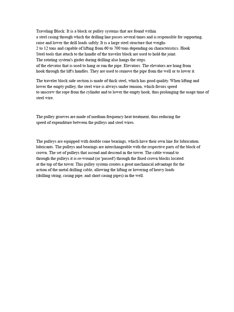 Traveler Block | PDF
