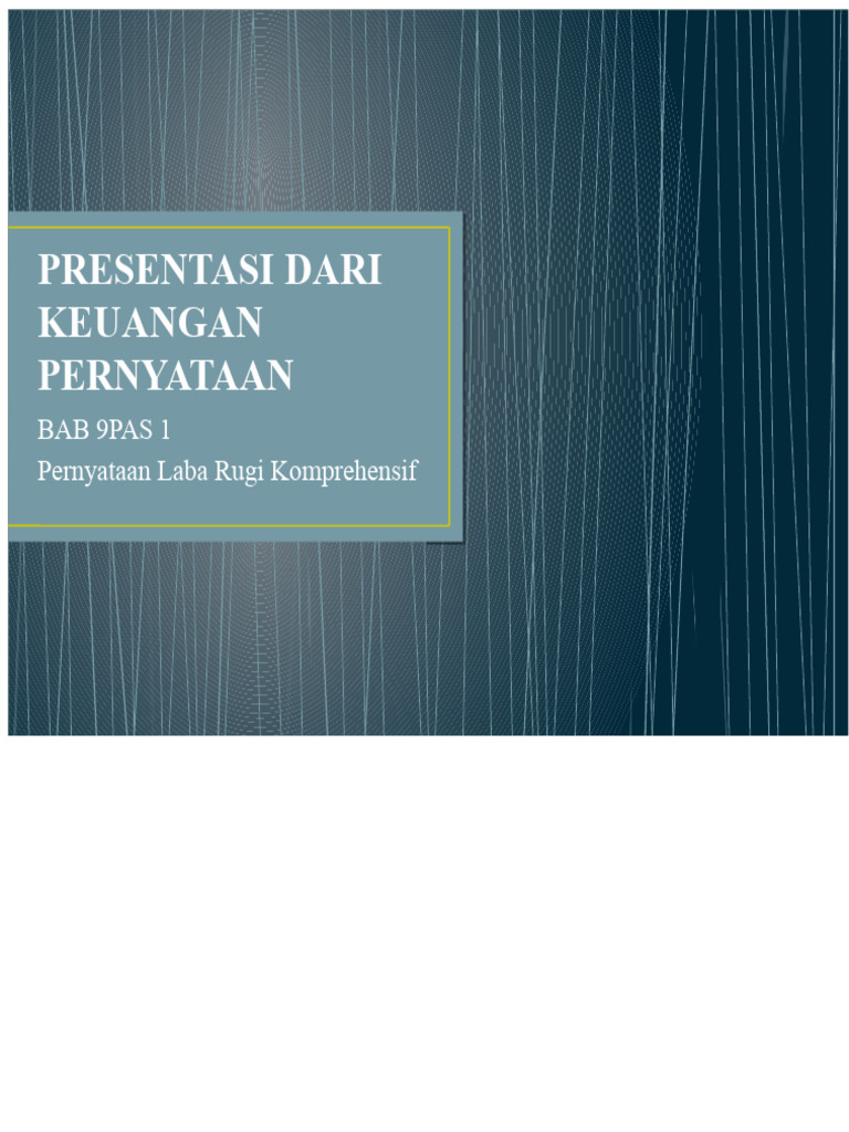 Laporan Laba Rugi Komprehensif dan OCI | PDF