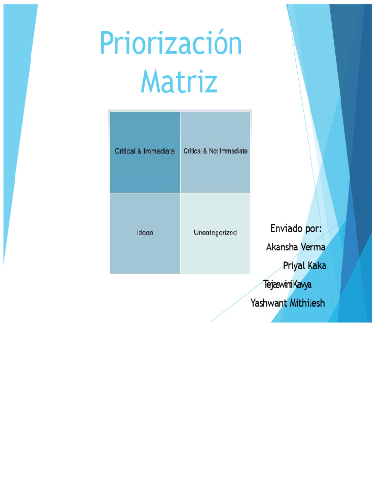 Guía sobre Matriz de Priorización | PDF | Matriz (Matemáticas)