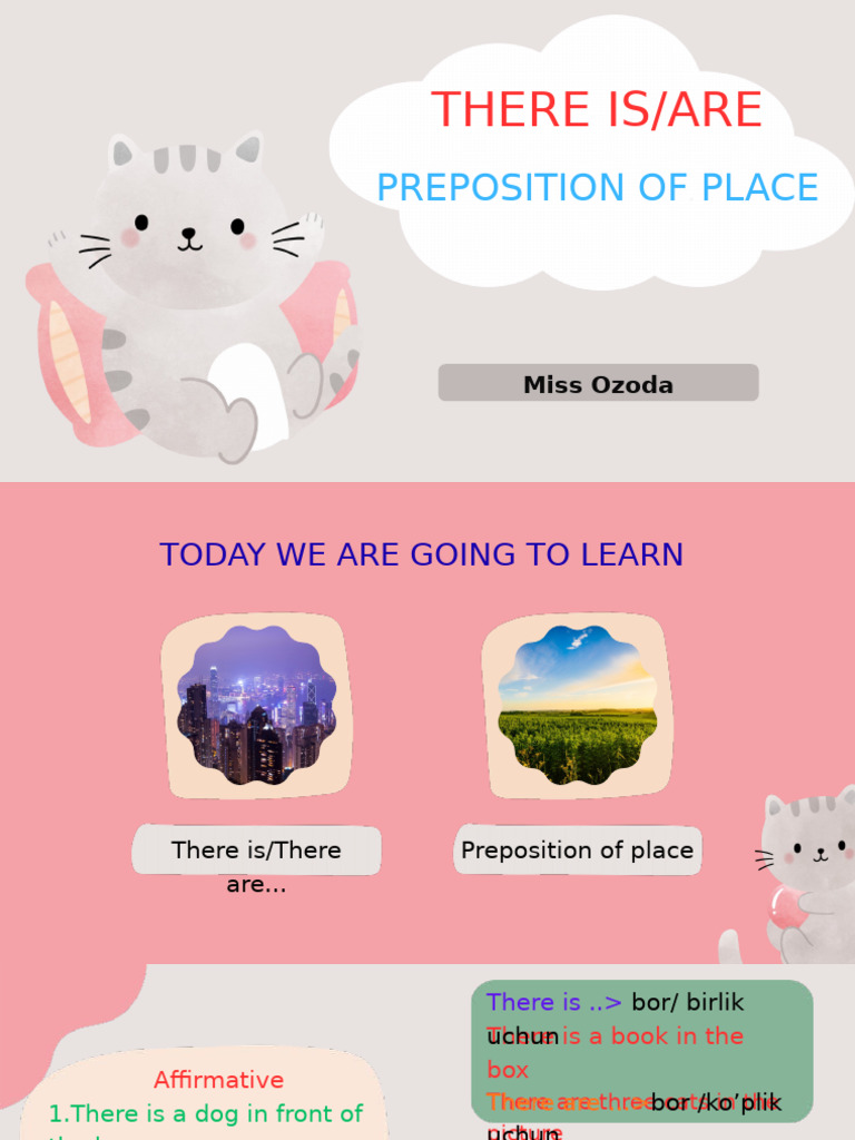 There Isare Preposition of Place | PDF