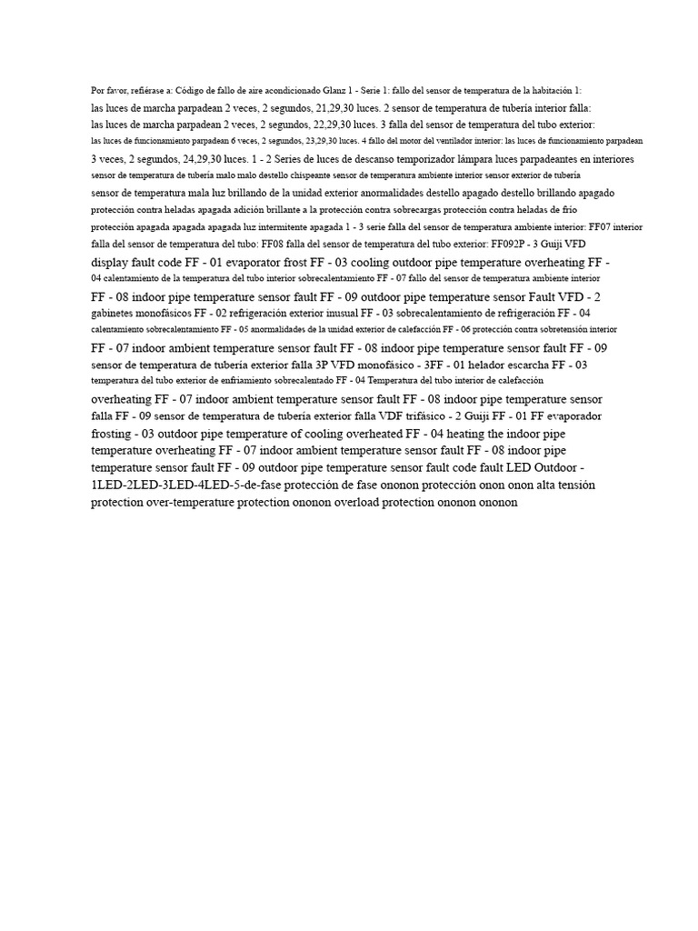157313622-Galanz-Códigos de Error | PDF | Ingeniería mecánica | Equipo