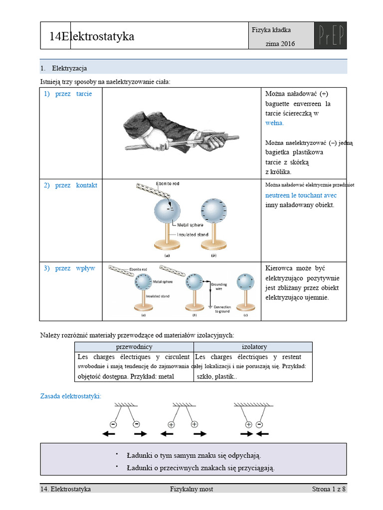 Elektrostatyka | PDF