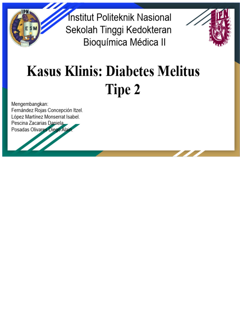 Sejarah dan Epidemiologi Diabetes Tipe 2 | PDF