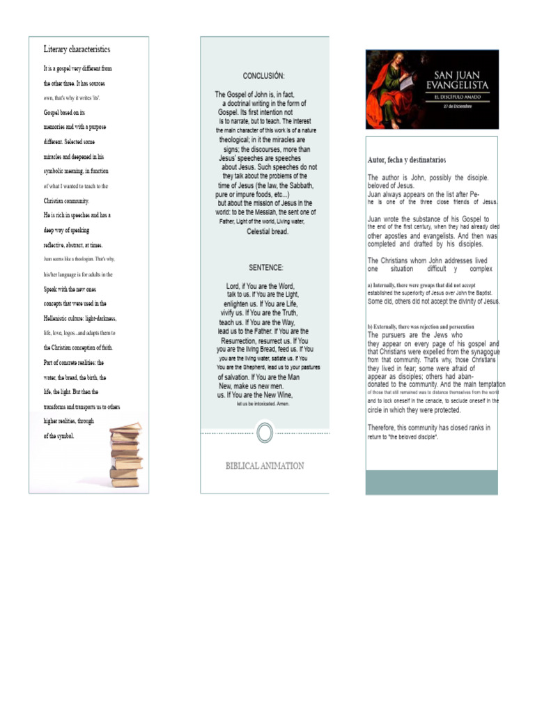 triptych Saint John | PDF | Jesus | Gospel Of John