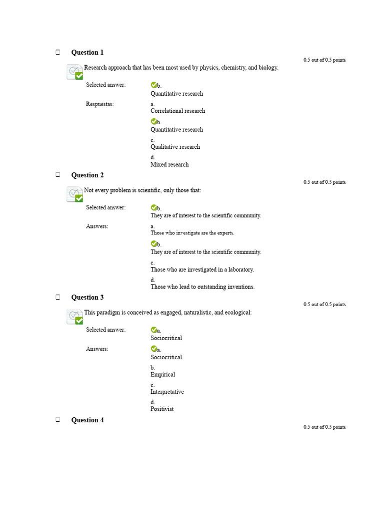 Research Methodology Exam 1 | PDF | Methodology | Hypothesis