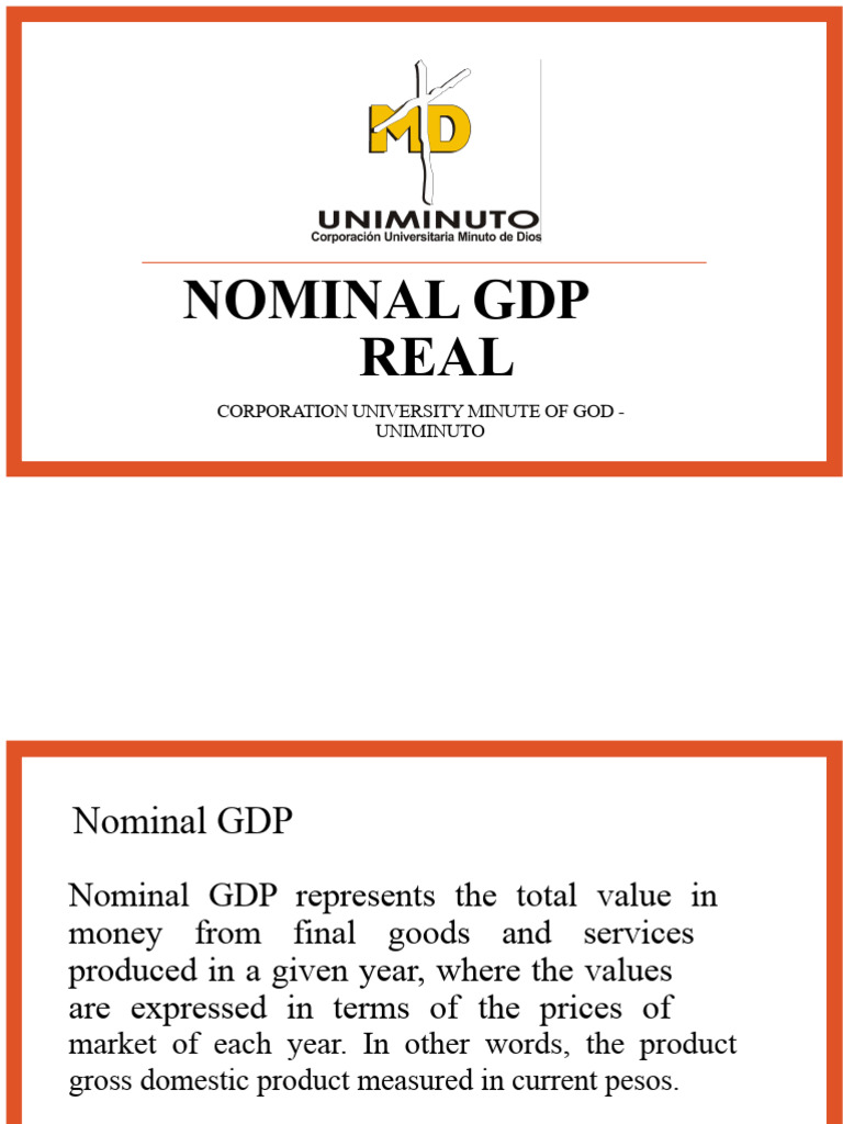 Nominal vs Real GDP Explained | PDF | Gross Domestic Product | Real ...