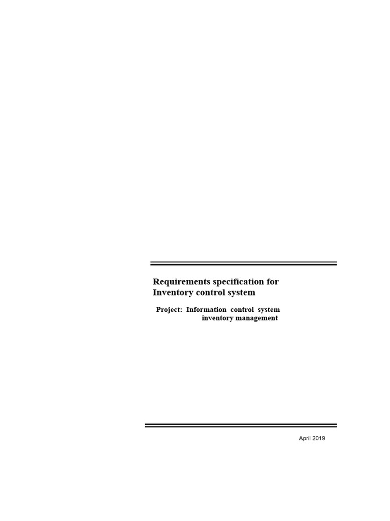 ERS Example | PDF | Specification (Technical Standard) | Information ...