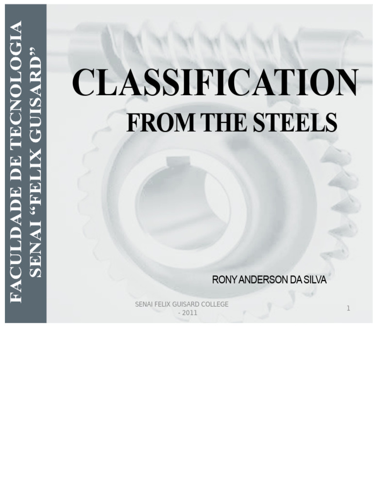 Classification of Steels | PDF | Steel | Stainless Steel