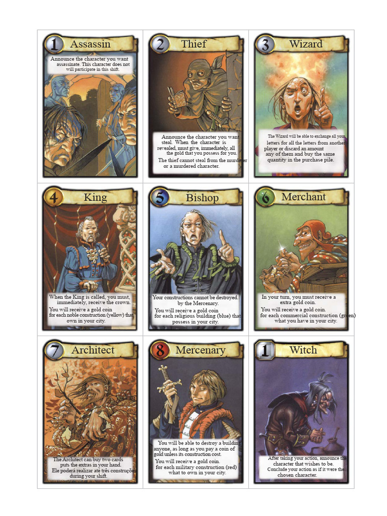 Citadels Cards | PDF | Gold | Castle