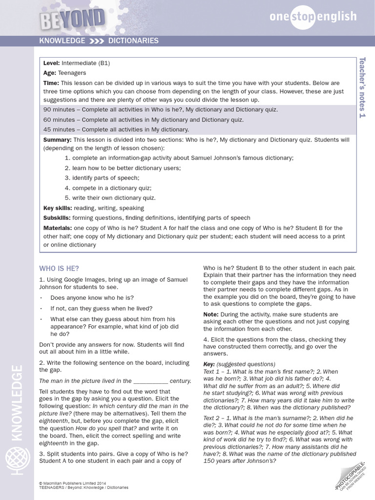Beyond Knowledge Dictionaries | PDF | Verb | Adverb