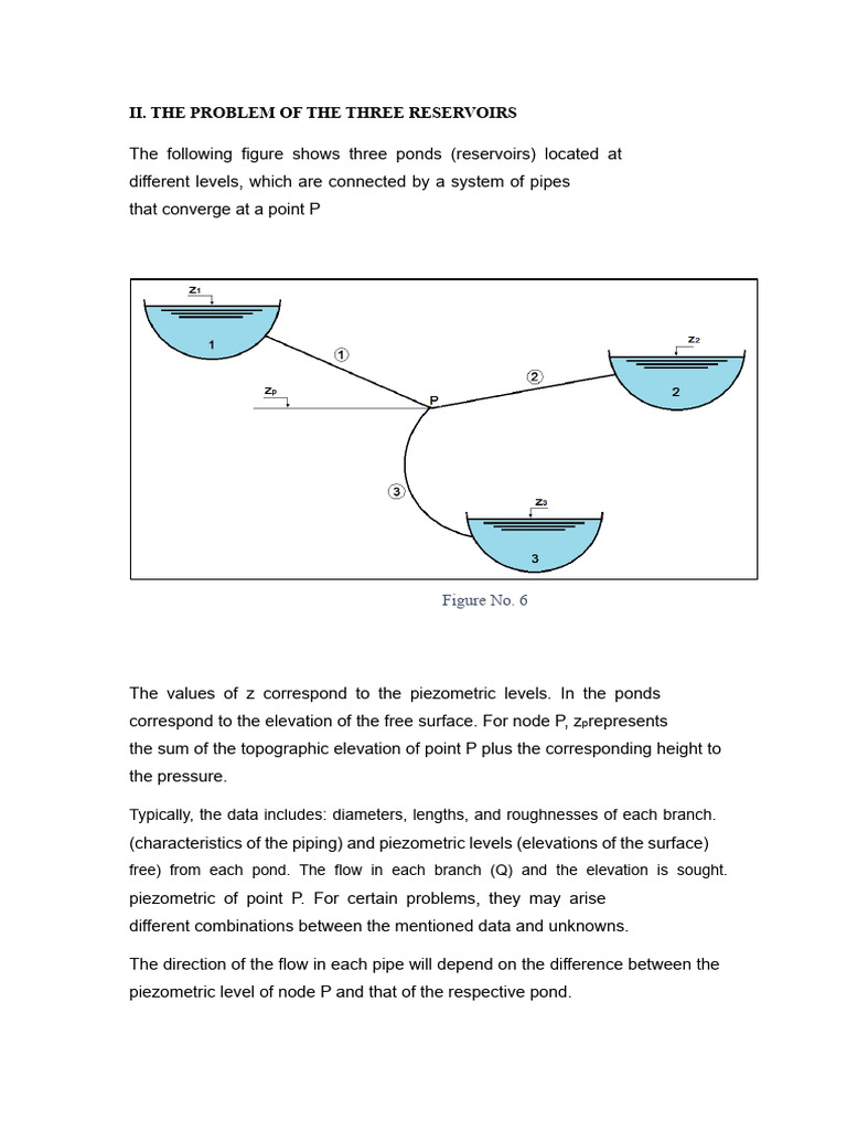 Three Reservoirs | PDF | Applied Mathematics | Continuum Mechanics