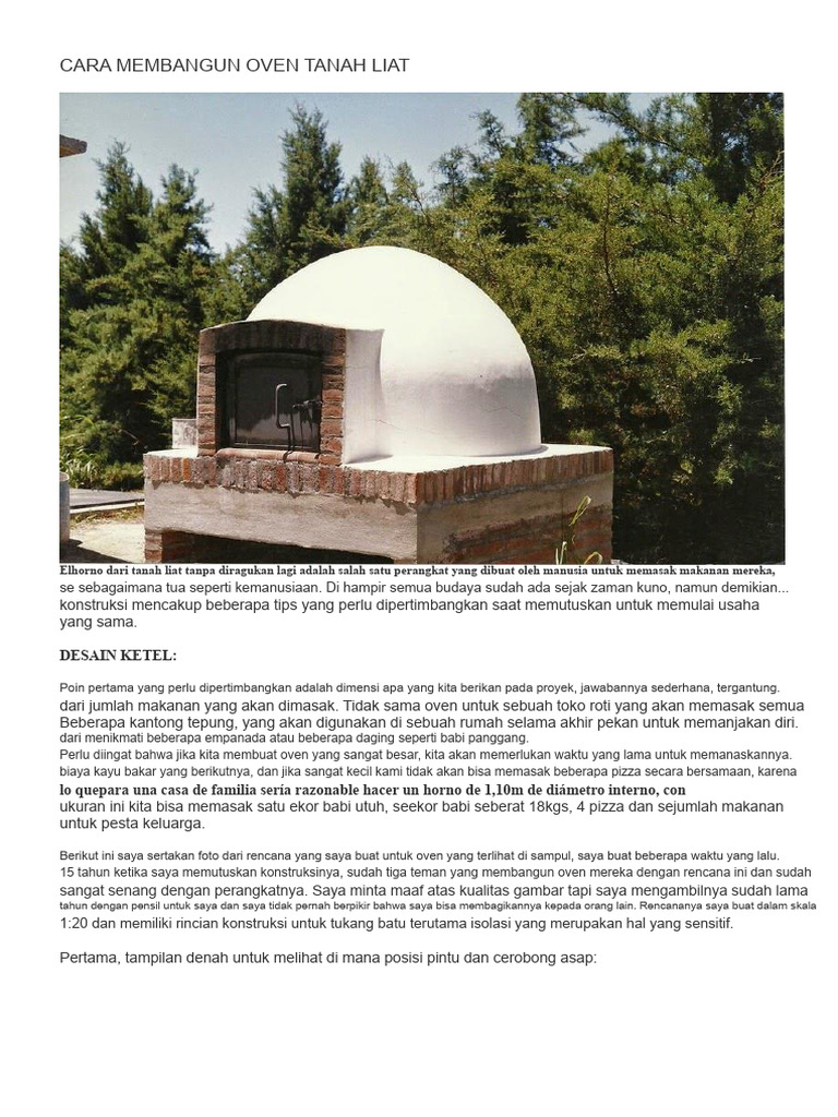 oven tanah liat | PDF