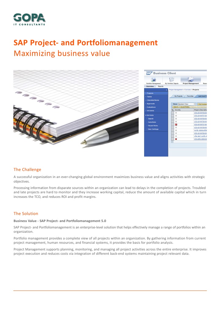 SAP Portfolio and Project Management en | PDF | Sap Se | Project Management