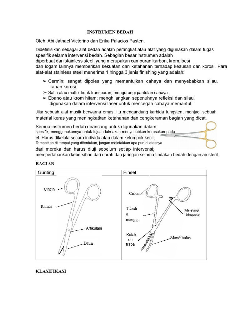 INSTRUMEN BEDAH | PDF