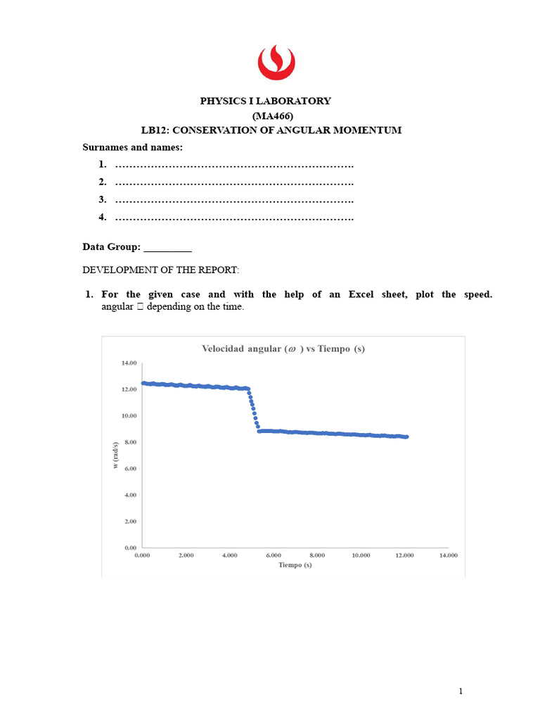 Laboratory Report LB11 Cons Mom Ang of Physics I | PDF