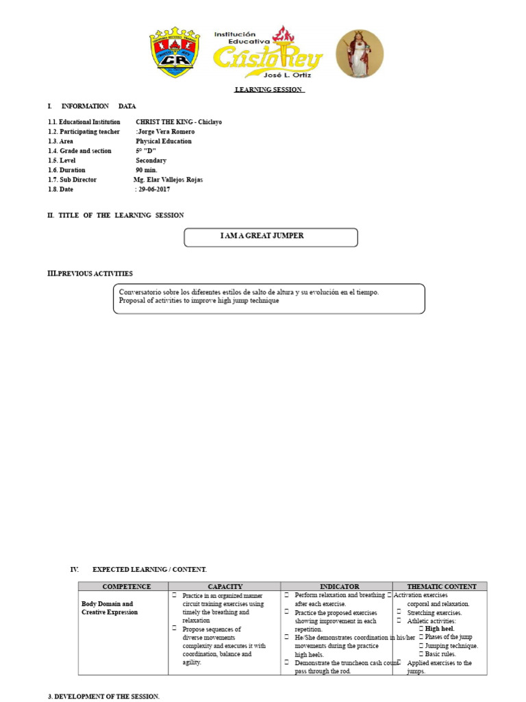 Learning Session | PDF
