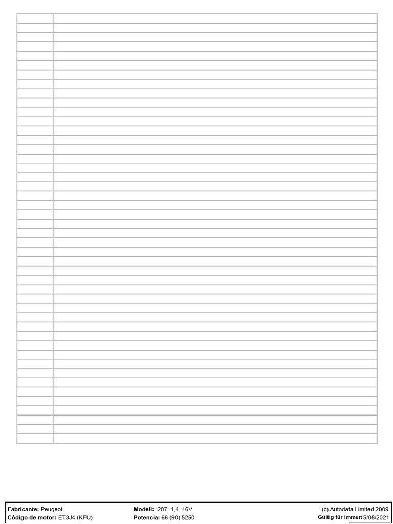 Schema Peugeot 207 | PDF