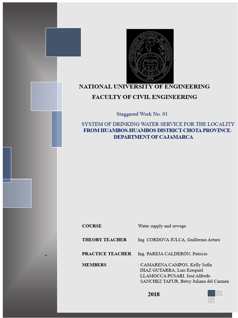 STAGGERED WORK SUPPLY WATER - Betsy | PDF | Water | Drinking Water