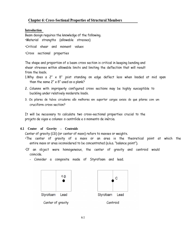Documentos - Pub - Capítulo 6 Propriedades Transversais de Membros ...