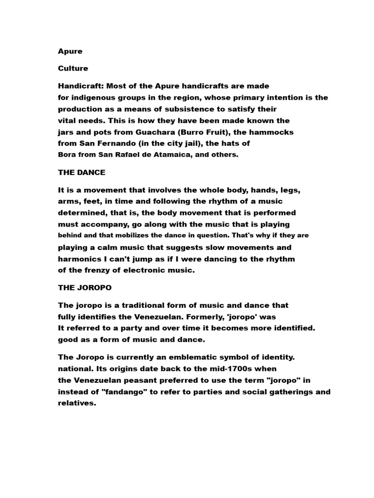 Culture of The State of Apure | PDF | Earth Sciences