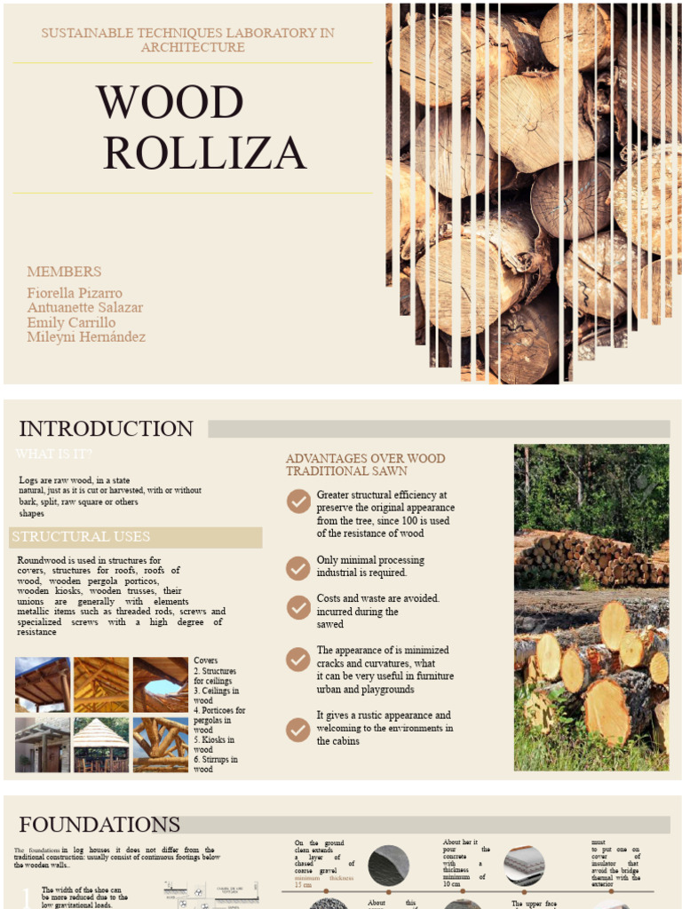 Round Wood | PDF | Wood | Materials