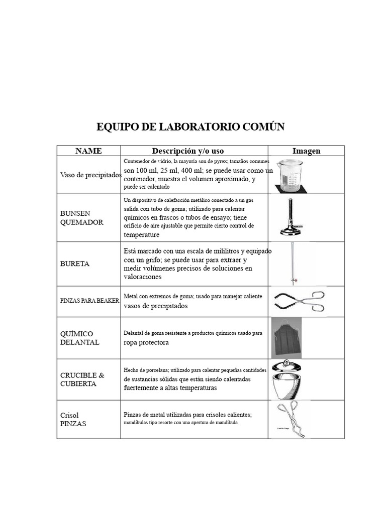 Equipo de Laboratorio Común | PDF | Lentes