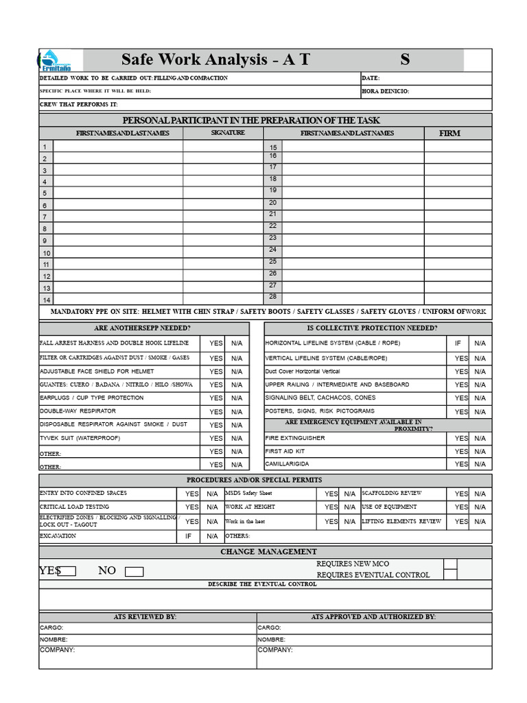 Ats Code 009 - Filling and Compaction Works | PDF | Personal Protective Equipment | Occupational ...
