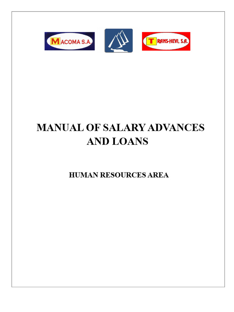 MANUAL OF PROCEDURES FOR THE GRANTING OF SALARY ADVANCES AND LOANS.docx ...