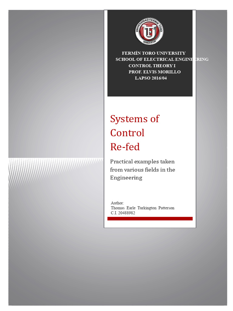 Examples of Feedback Control Systems | PDF | Traffic | Traffic Light