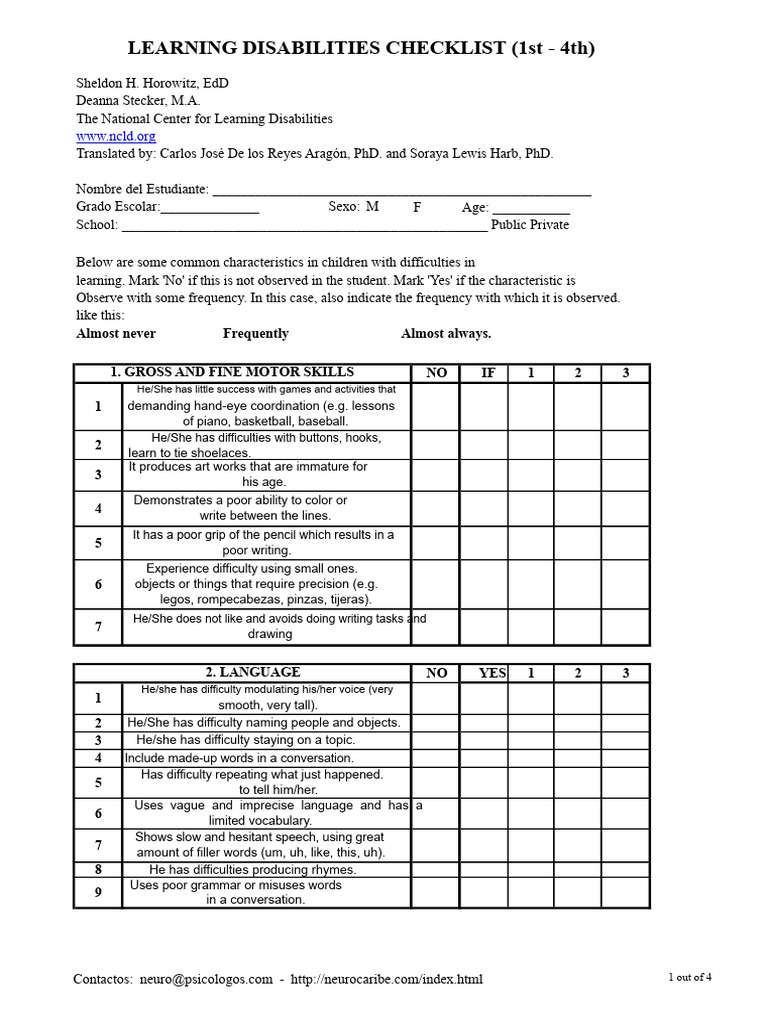 checklist 1-4 (3) (1) | PDF | Word | Vocabulary