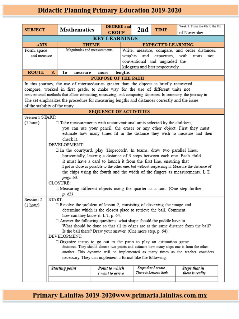 November - 2nd Grade Mathematics (2019-2020) | PDF | Shape | Geometry