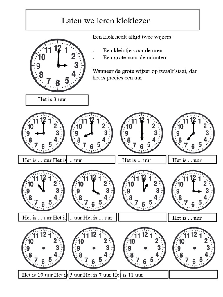 1 - de Tijd Lezen | PDF