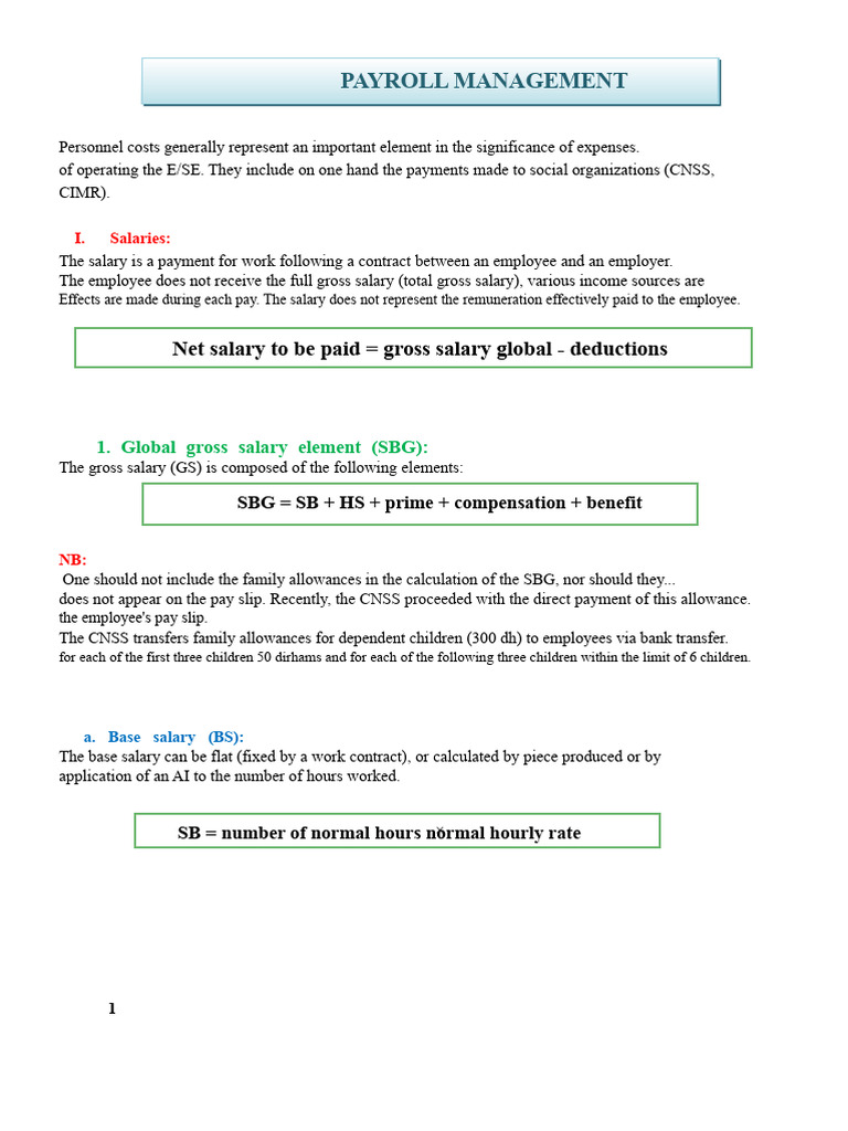 Salary Processing | PDF | Payroll | Salary