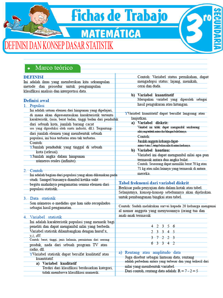 Konsep Dasar Statistik dan Variabel | PDF
