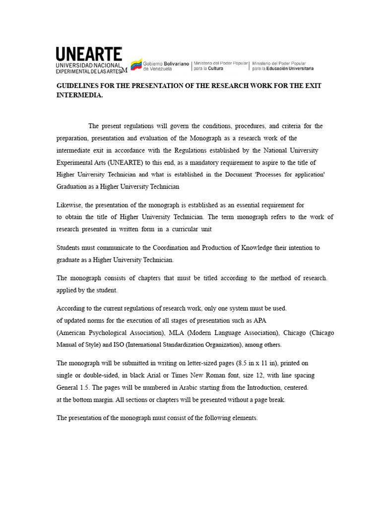 Regulations of The Monograph Intermediate Output. | PDF | Apa Style ...